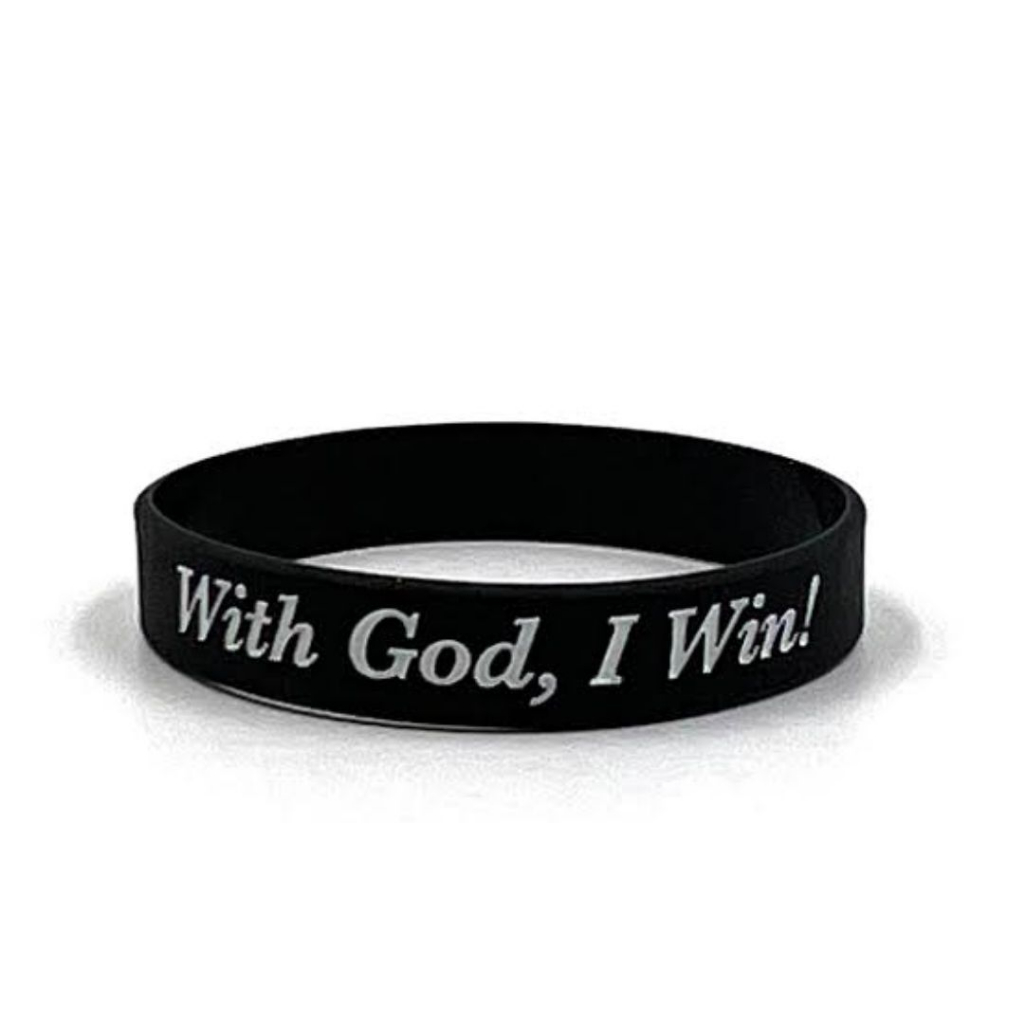 With God, I Win！Motivate Wristbands Active Faith Bracelets Sports ...