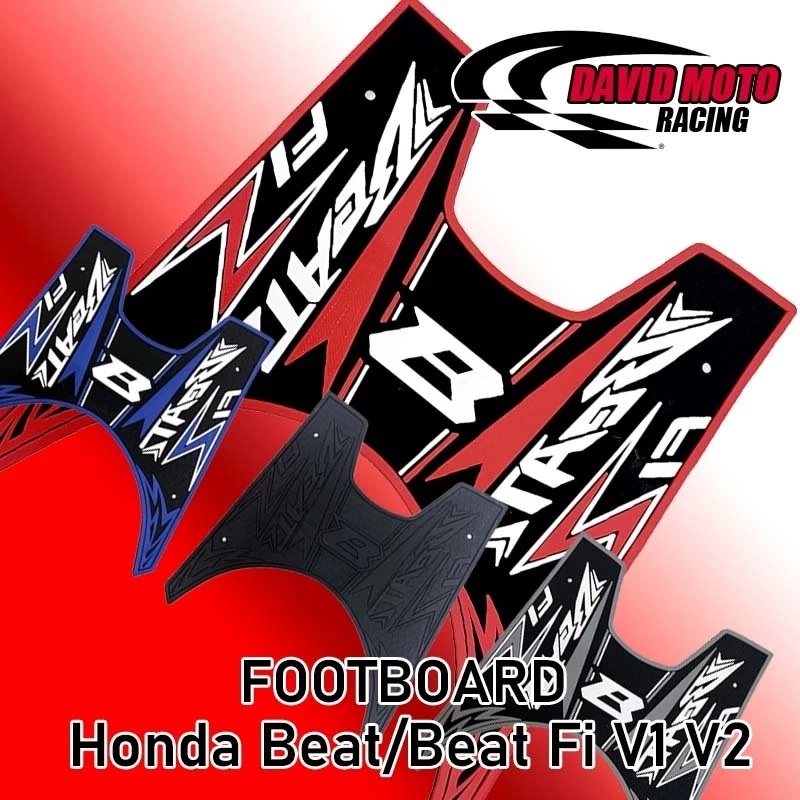 HONDA BEAT FI V1/V2 FOOTBOARD RUBBER MATTING WITH Bolts | Shopee ...