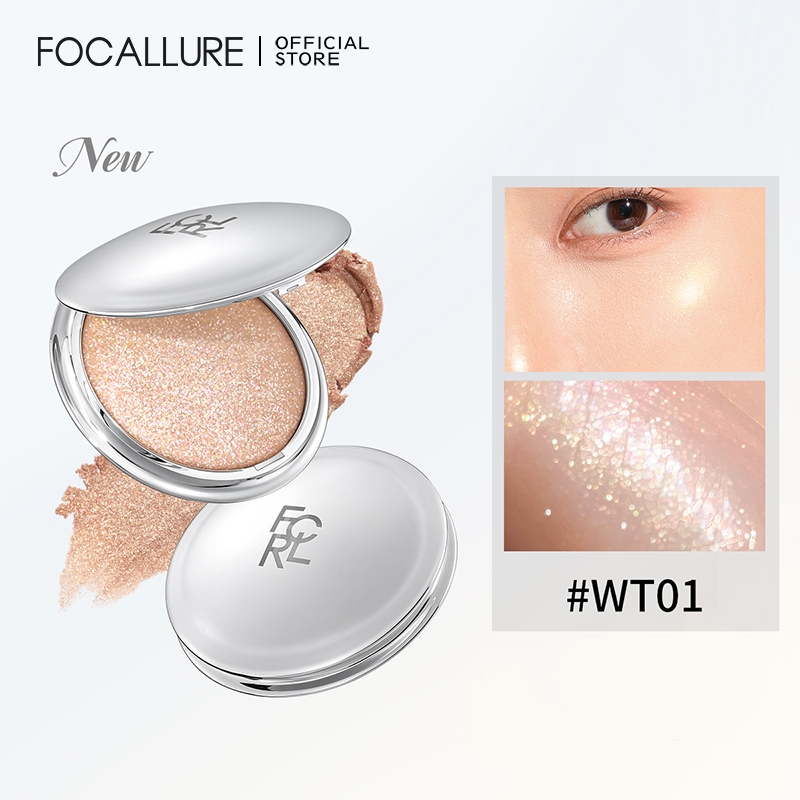 FOCALLURE Highlighter Soft Smooth Naturally Shimmer Transparent Glitter ...