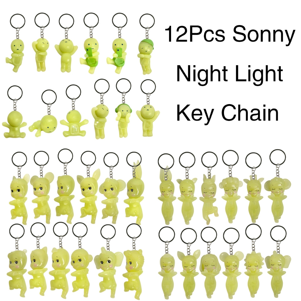 12Pcs/Set Japan Anime Character Goods Sonny Angel Key Chain Decorate ...