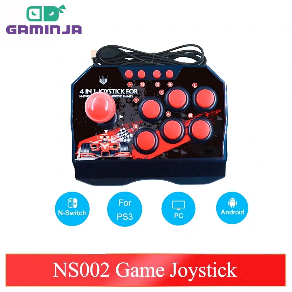 4 In 1 Retro Arcade Console Game Joystick Rocker Fighting Controller For N Switch Ps3 Pc Android