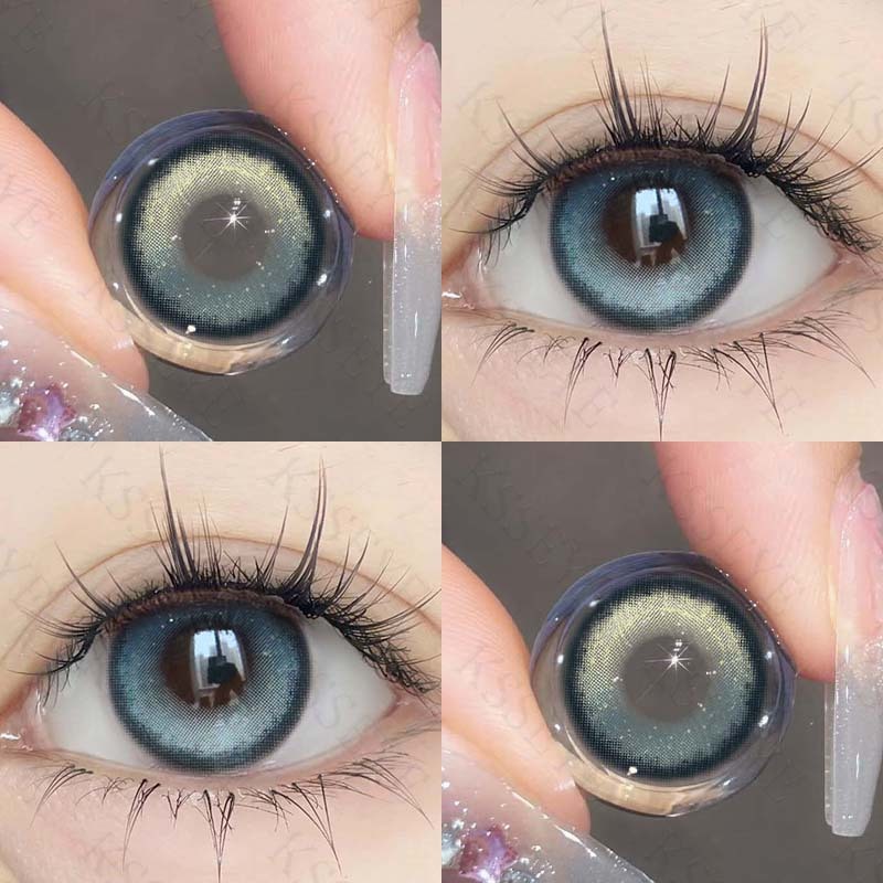 1 pair（2pcs）Contact Lenses Pandora Blue DIA：14.2mm Myopia Degree (0~-8. ...