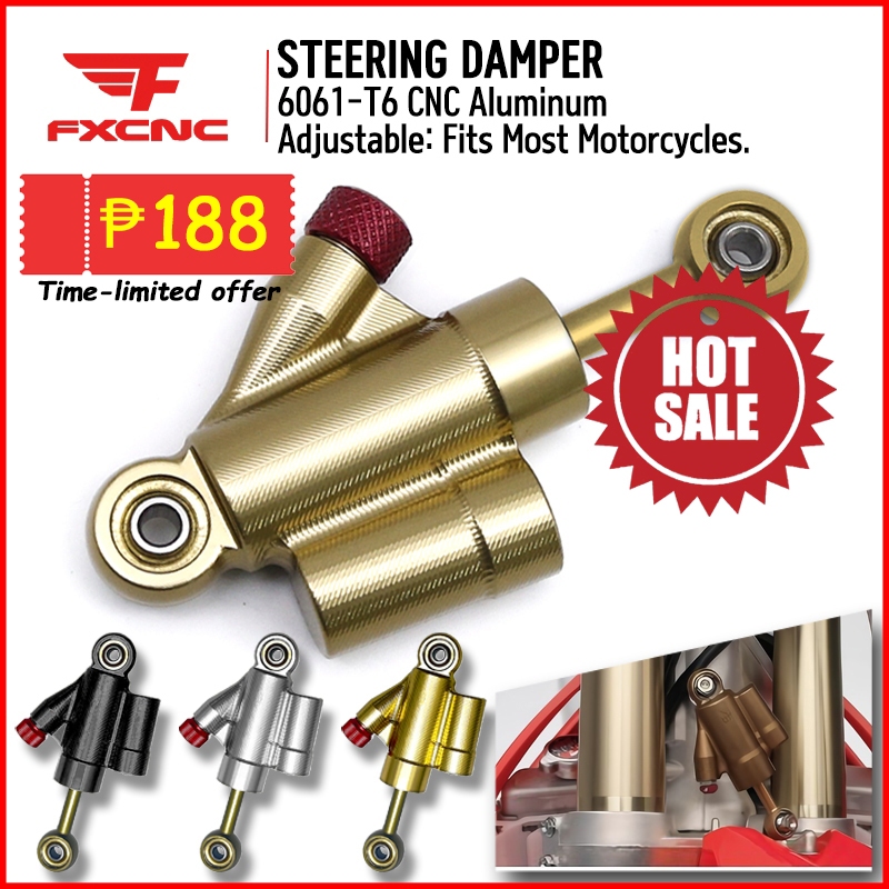 Universal Motorcycle Racing Adjustable steering damper mini For Honda ...