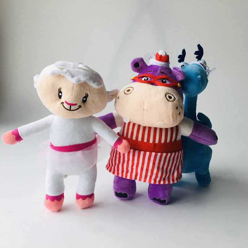 4 Style 28cm-35cm Doc McStuffins Toys Lambie Stuffy Hallie Chilly Boppy ...