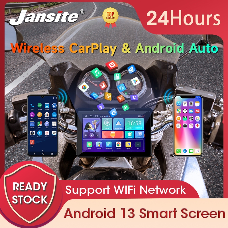 Jansite Portable Motorcycle Navigator IPX7 Waterproof 4 Cores2+32GB ...