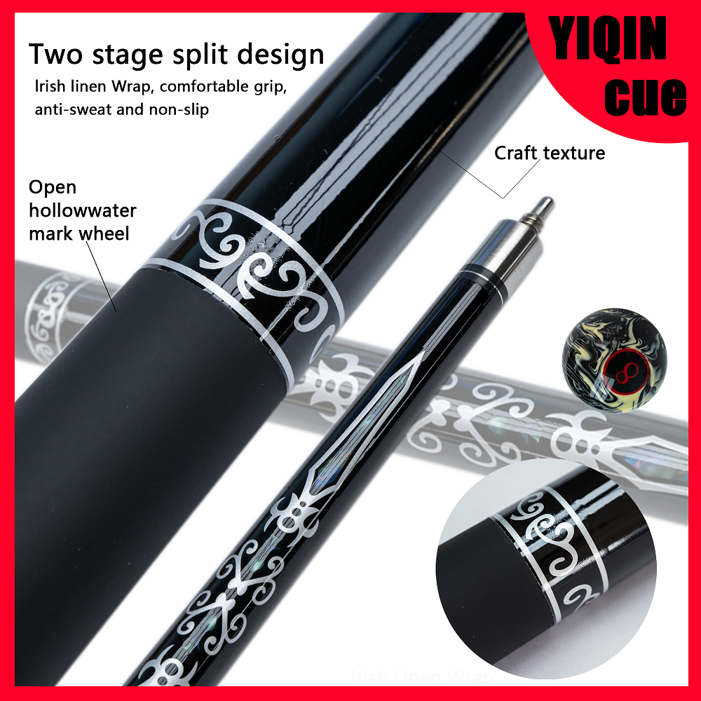 Professional Composite Carbon Pool Cue for Beginners - American 9-Ball ...
