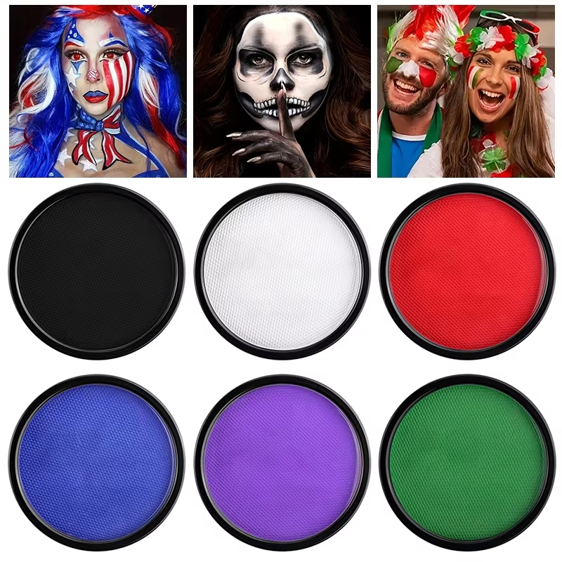 VERONNI 6 Color 30g Professional Face Paint Body Paint Water Based Face ...