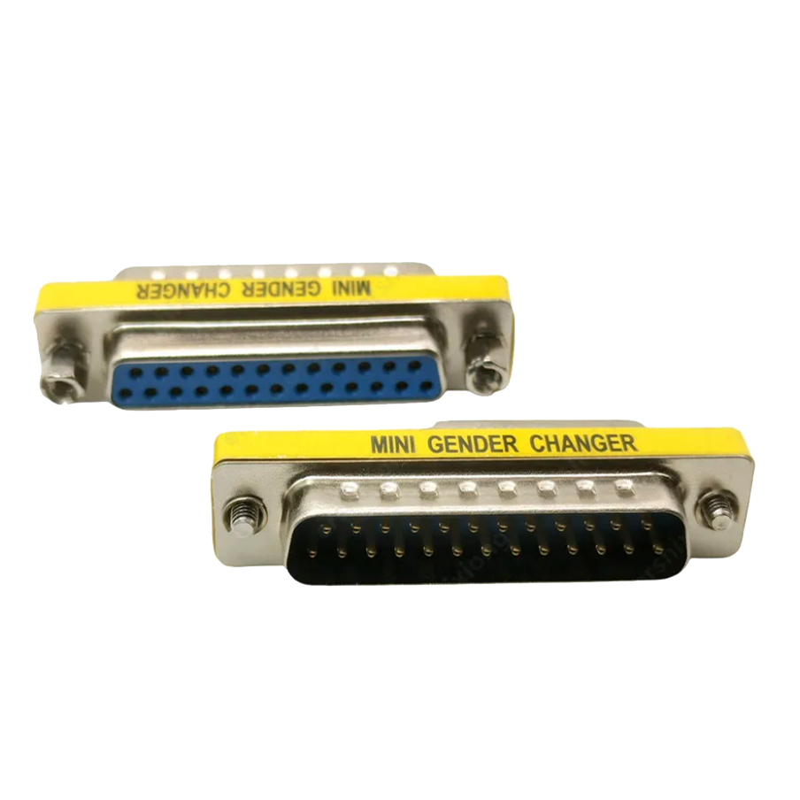1pc DB25 D-Sub 25pin Connectors Mini Gender Changer Adapter RS232 ...