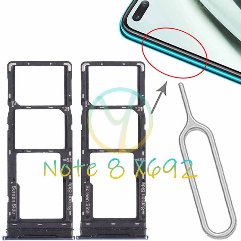 SIM Card Tray For Infinix Note 8 X692 Card Connector Socket Tray Holder ...