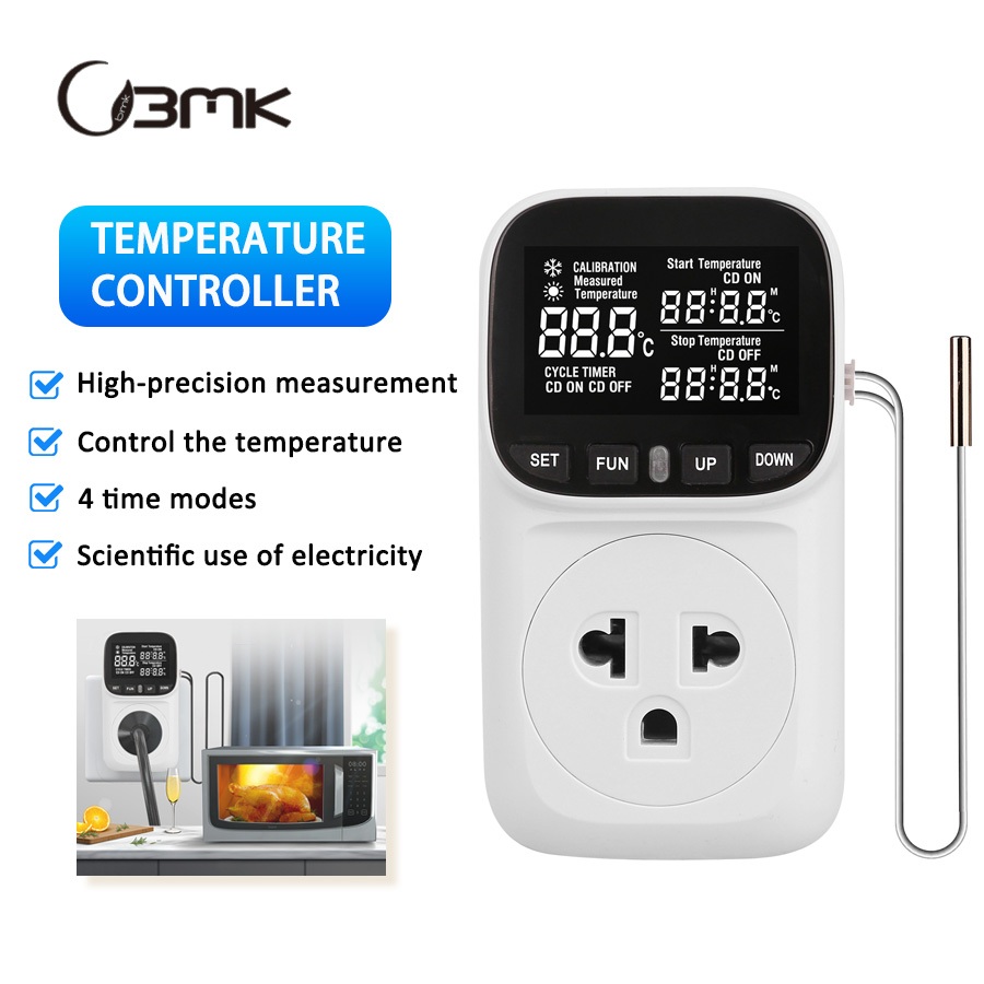 BMK 220V Temperature Controller Socket 15A Smart Incubator Multi ...