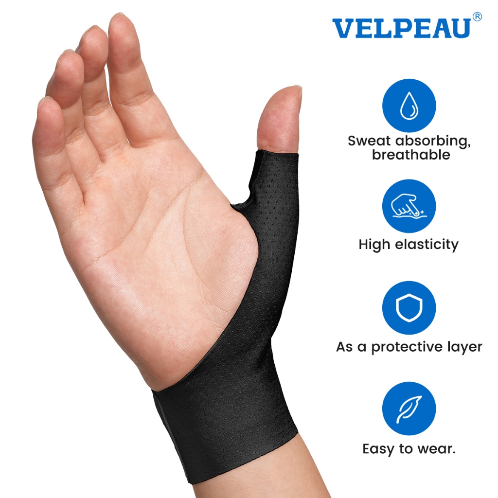 Velpeau Elastic Thumb Wrist Support Brace (Pack of 2), Waterproof ...