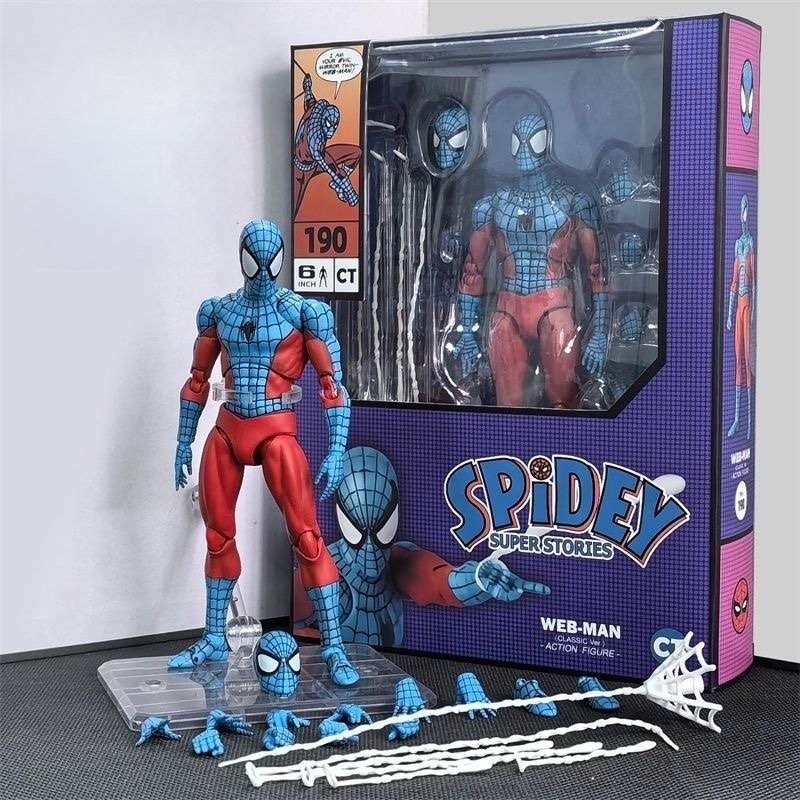 CT Toys MAFEX 190 SpiderMan Action Figure Super Story Costume Version ...