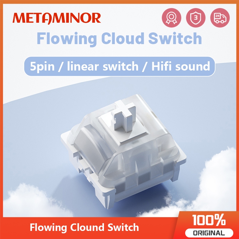 KTT Flowing Cloud Switch 5pin Linear Switch Custom HIFI Mahjong Creamy ...