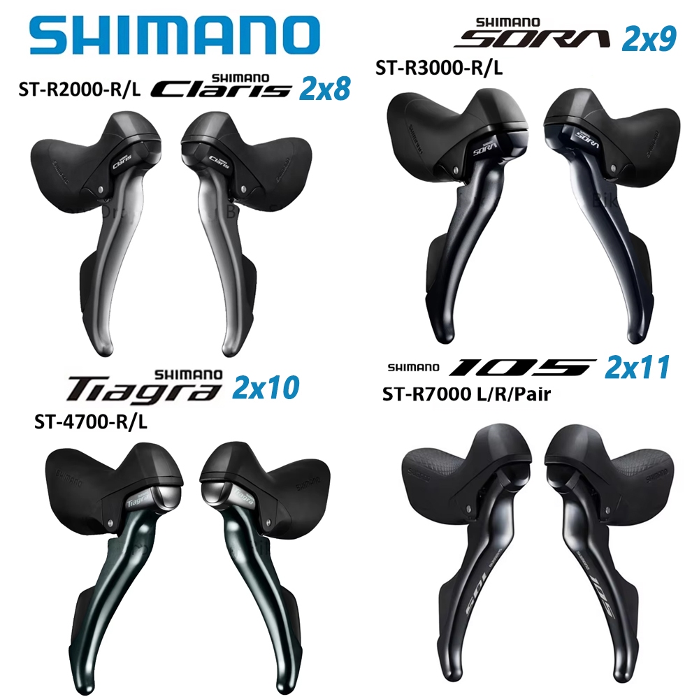 Shimano Claris R2000 SORA R3000 Tiagra 4700 105 R7000 Shifter 2x8/9/10 ...