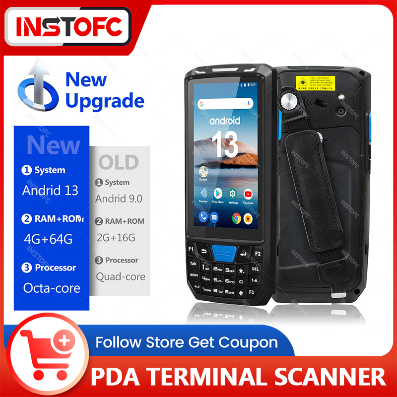 Pda Android Handheld Terminal Honeywell Barcode Scanner 1d Laser 2d Qr Portable Data Collector