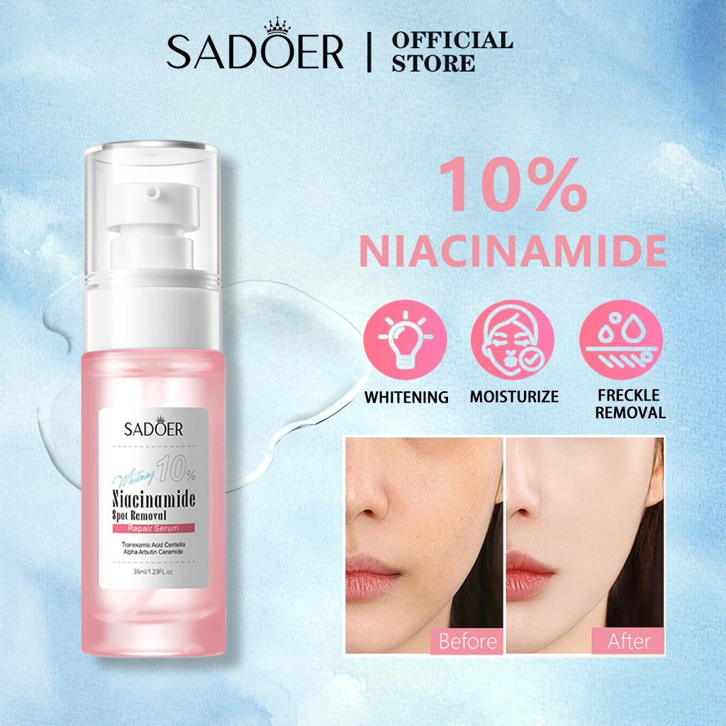 SADOER 10% Niacinamide Brightening Serum Antioxidant Firming Skin ...