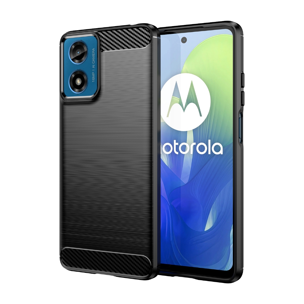 For Motorola Moto G24/ Moto G04 /Moto G04s / Moto E14 ，Brushed carbon ...