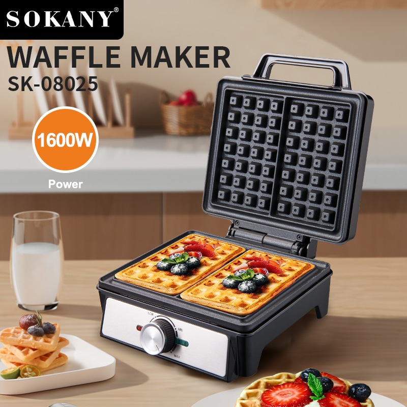 SOKANY Electric Waffle Maker Machine Big Waffle Maker Non Stick Pan ...