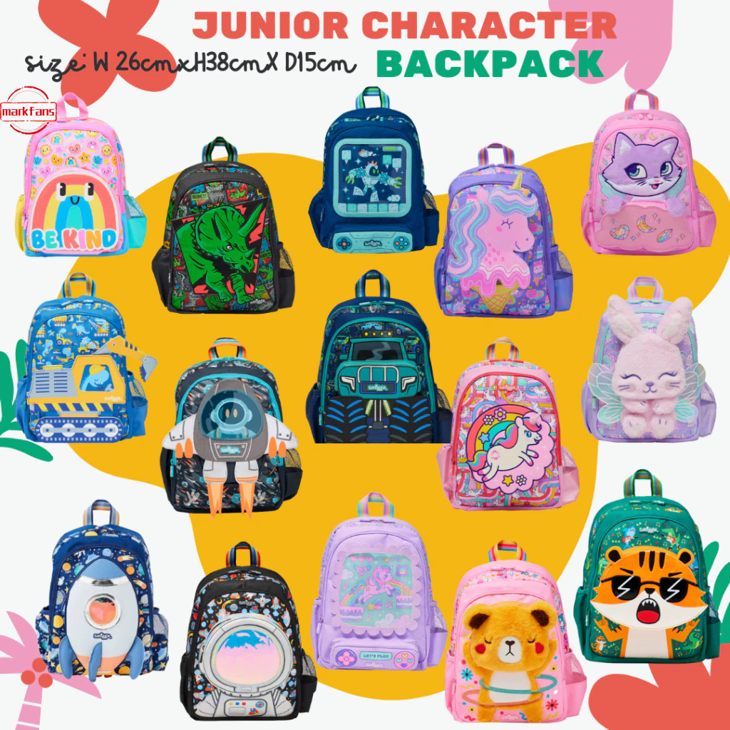Australia Smiggle Junior animal Character Backpack Junior ID Schoole ...