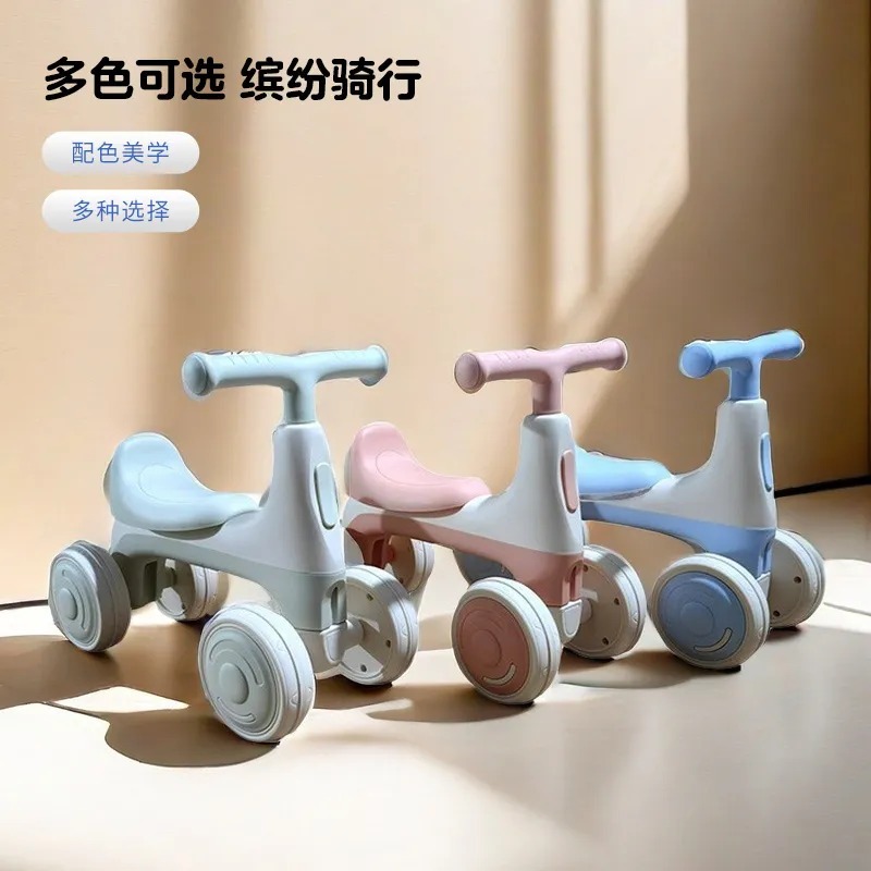 Children's Balance Bike Three Wheeled Sliding Bike 1-3 Year Old Boys ...