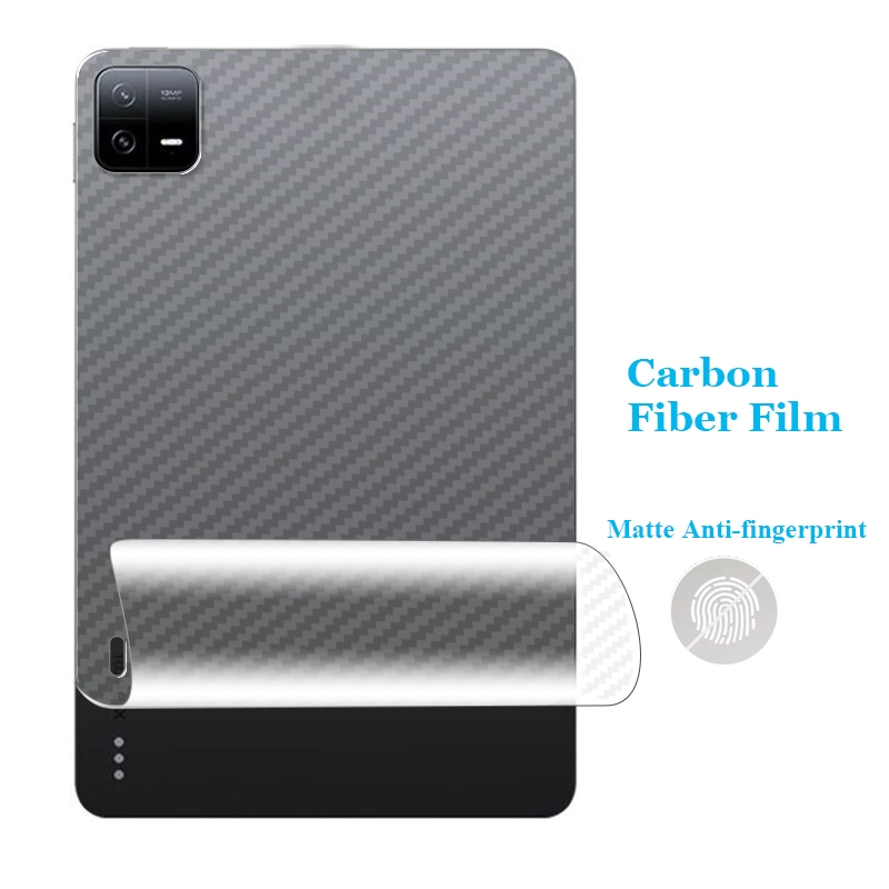 For Xiaomi Pad 7 6 6S 5 Pro 6pro Max 3D Transparent Carbon Fiber Rear ...
