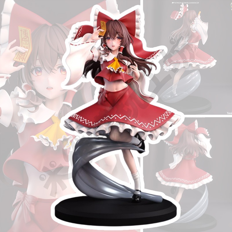 Touhou Project Hakurei Lingmeng Beautiful Girl GK Figure 3D Printing ...