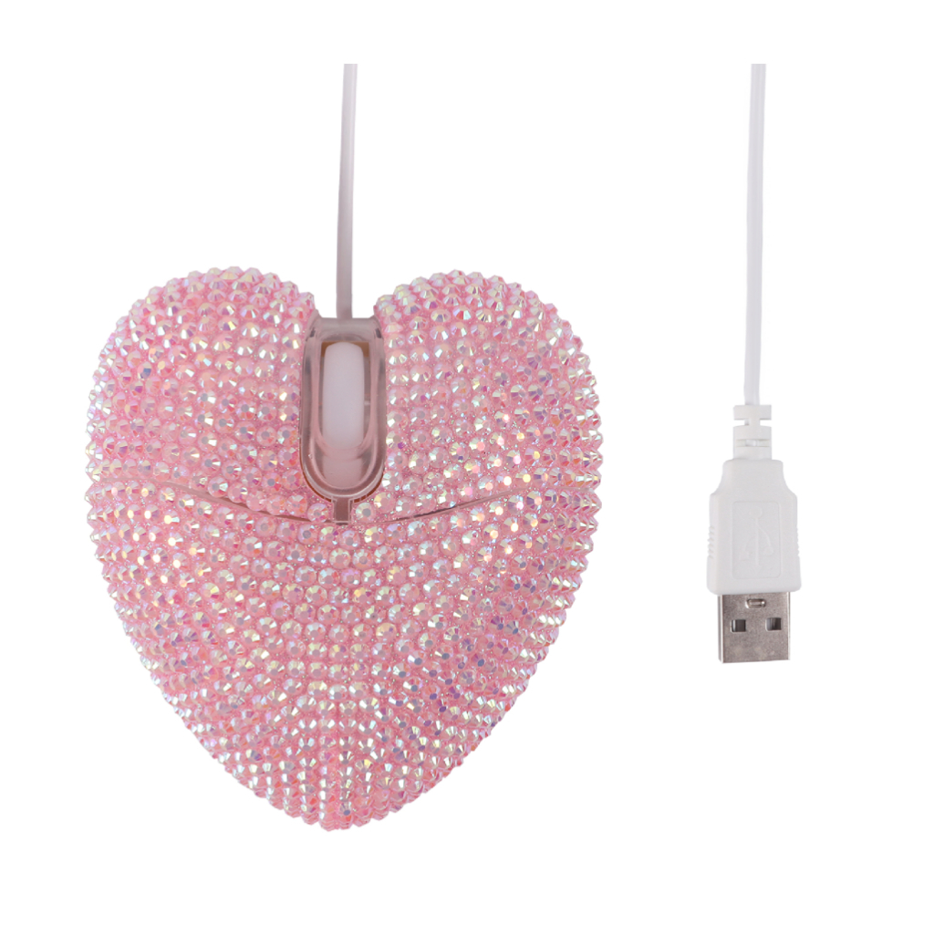 Wired Mouse Cute Creative Mouse Strawberry Love Mouse Desktop Notebook ...