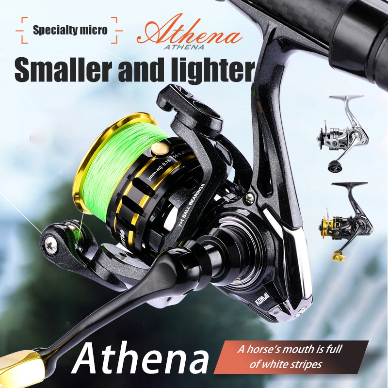 BEARKING ATHENA Custom Edition Dual Handle Spinning Reel - Carbon Body ...