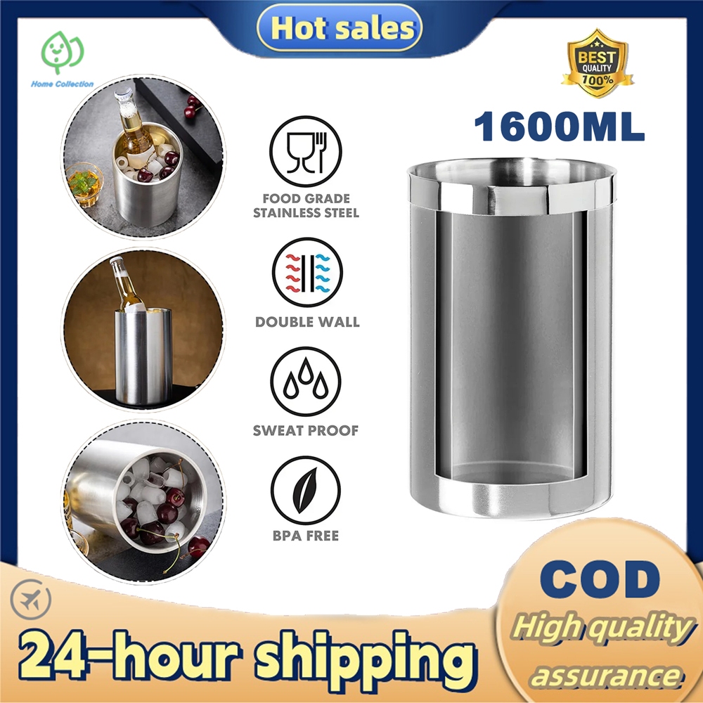 high quality !Wine Chiller Bucket Stainless Steel Champagne Wine Cooler ...