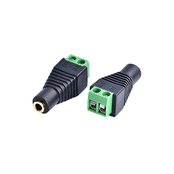 2 pack 3.5mm Screw Terminal Gold Plated 3.5mm (1/8") TS Mono Female to ...