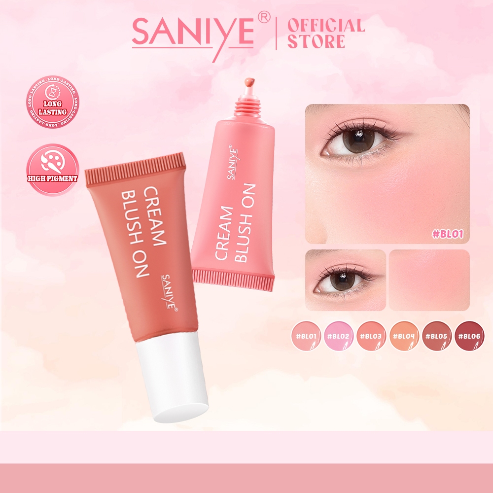 SANIYE Blush Cream Multi-purpose Liquid Blush Pink Sweet Blush Makeup R1299 | Shopee Philippines