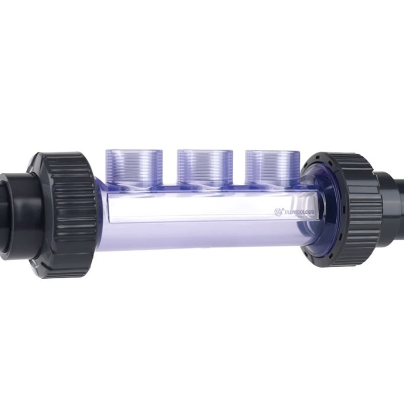 1pc Inner Dia 32/40mm PVC Sensor Holder Blue Transparent PVC Joints NPT ...