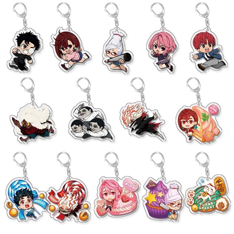 Anime Dandadan Momo Ayase Jiji Ken Takakura Okarun Cosplay Keychain ...