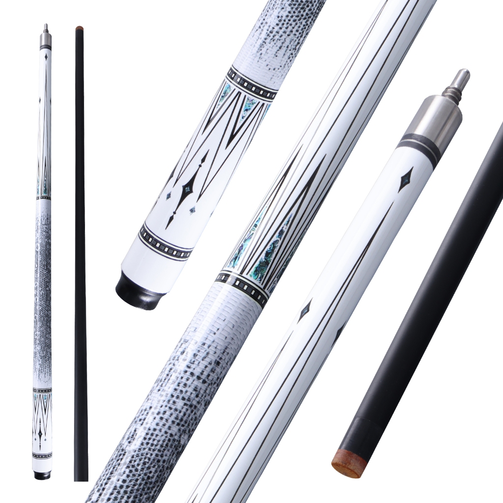 POLE series billiard cues, with black technology front section, 12.5MM ...