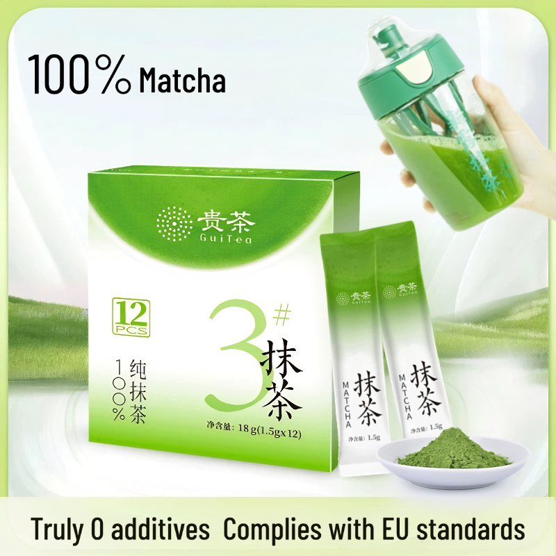 Matcha Premium Grade Green Tea Powder Single Serving Sticks Individual ...
