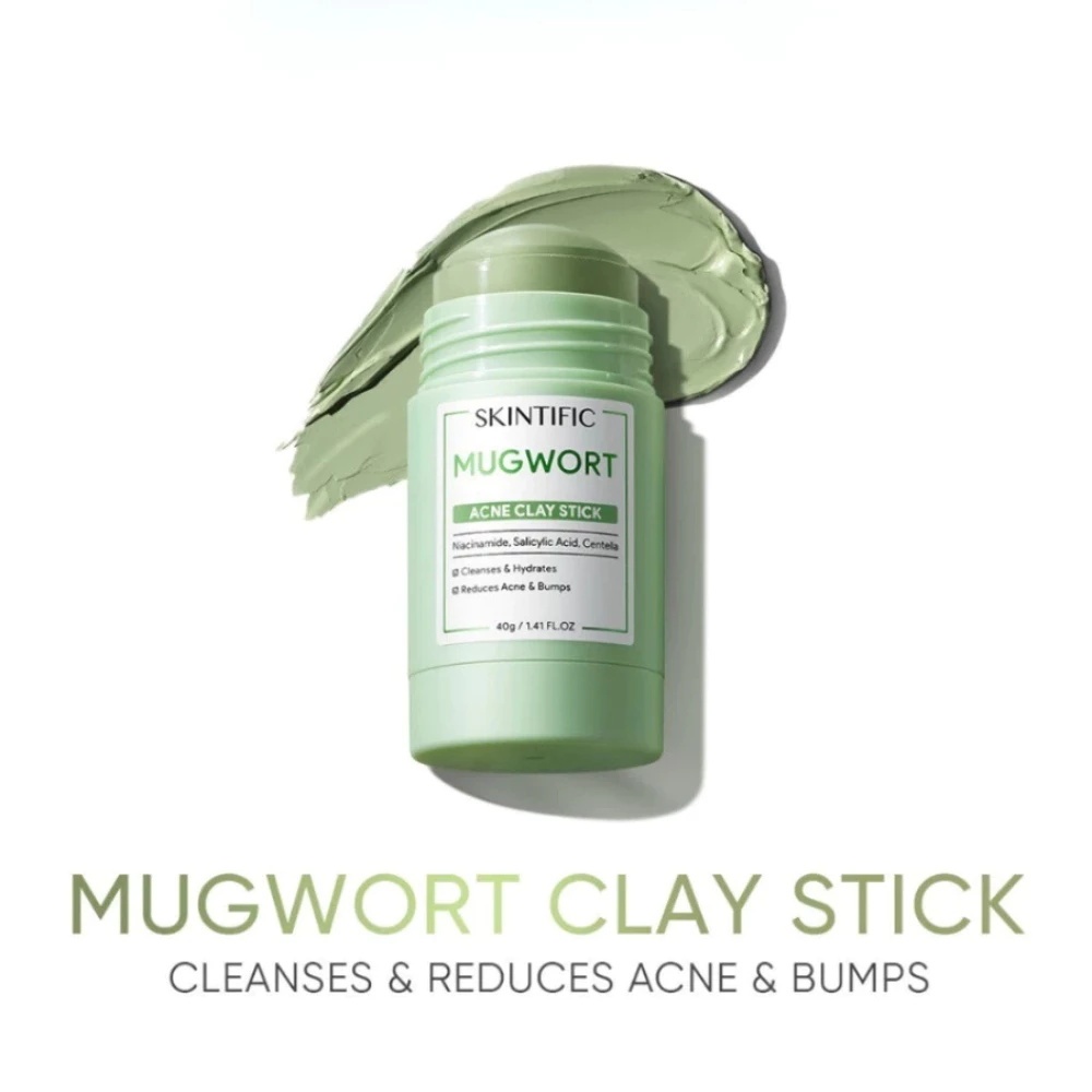 SKINTIFIC Mugwort Clay Mask Stick 40g Green Skin Care Face Mask Black ...