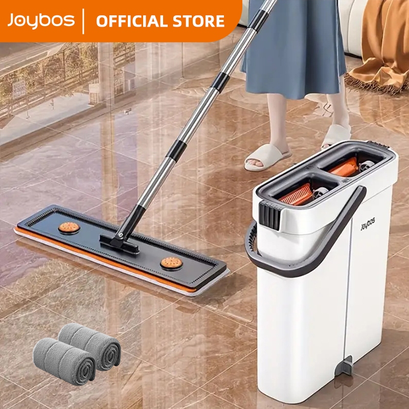 Joybos Flat Mop Floor Cleaning Squeeze Mop 4in1 multifunctional Mop With vacuum Suction cup ...