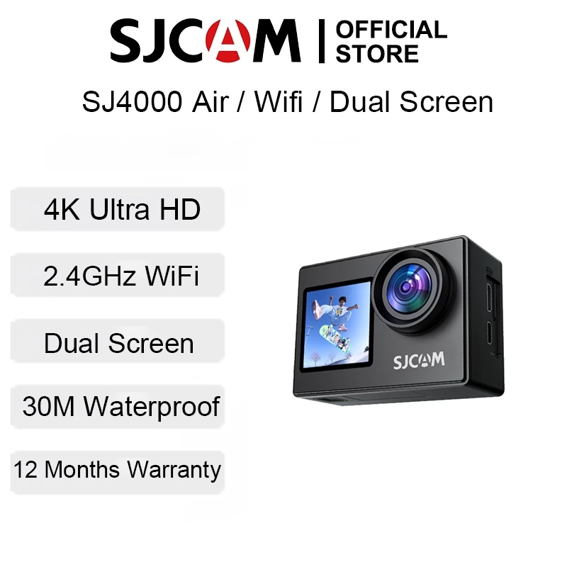 SJCAM SJ4000 Action Camera Dual Screen Air 4K Ultra HD Underwater ...