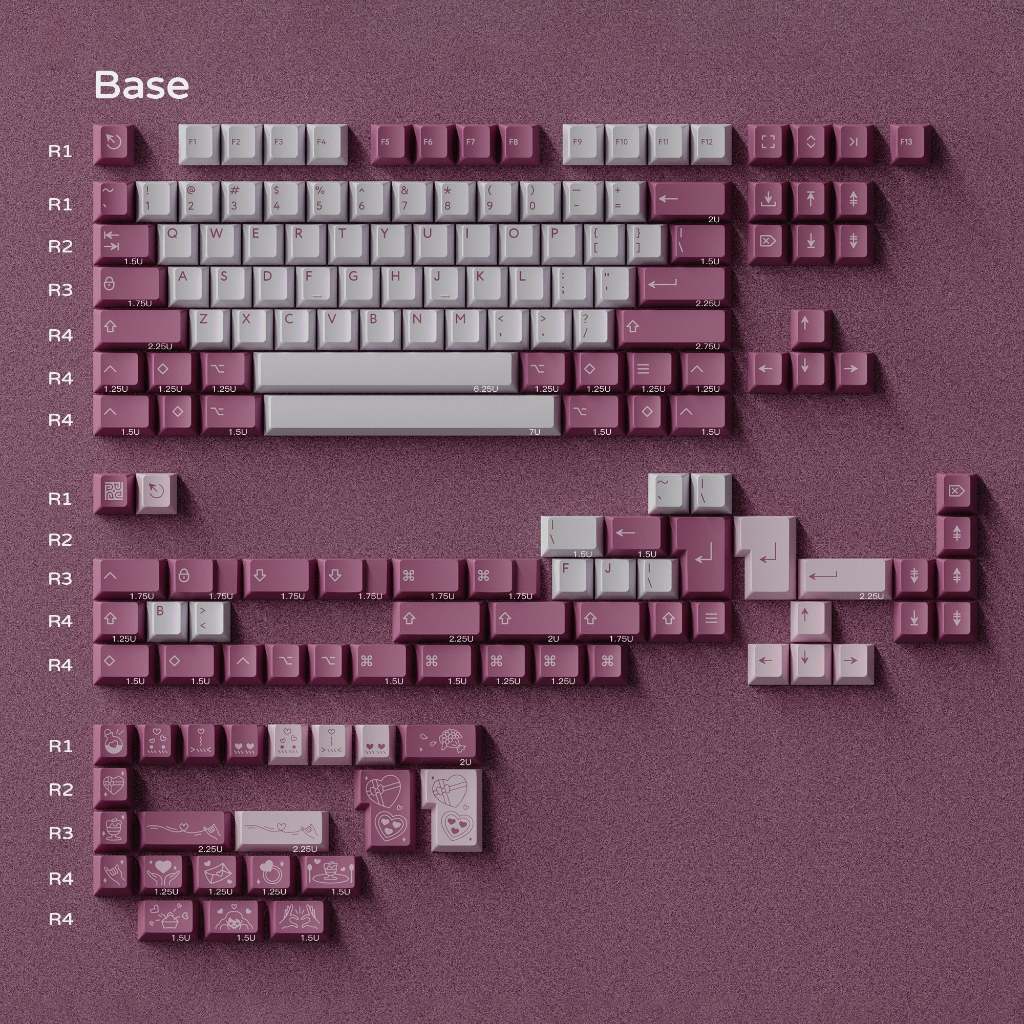 [Base kit] PBTfans Blush Keycap Kit | Shopee Philippines