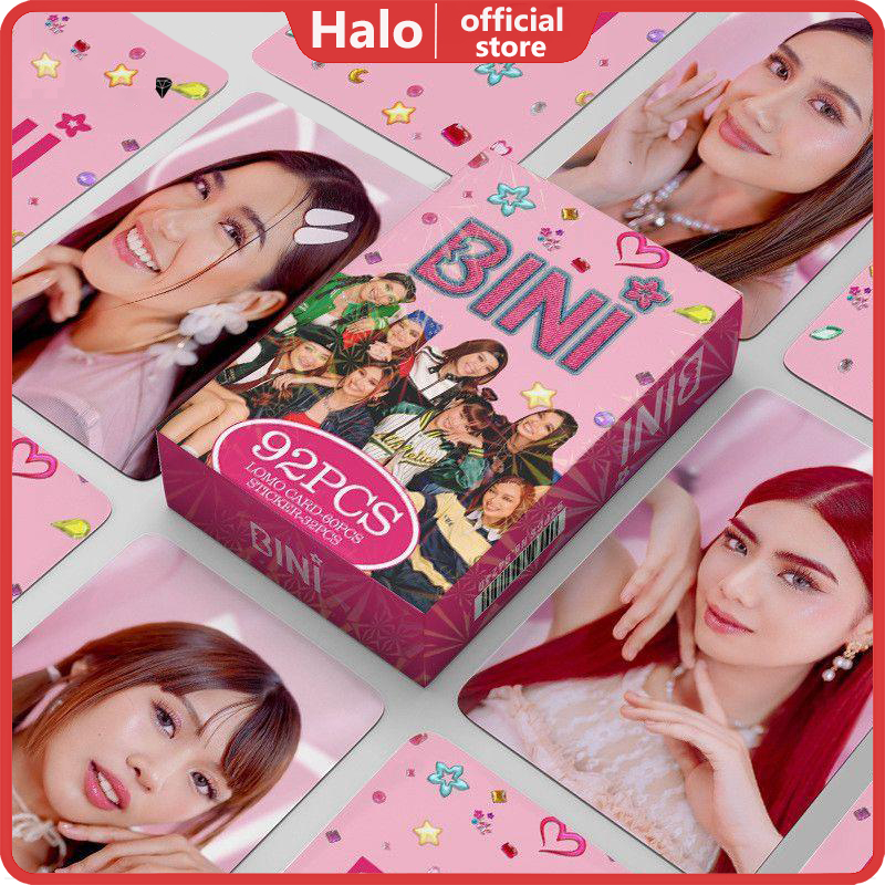 Jollibini Bini Photocards 55/92Pcs/Box Lomo Card Bini Holographic Card ...