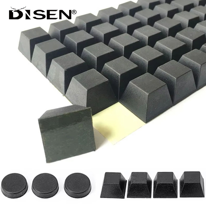 Self Adhesive Raised Pads Black Rubber Furniture Leg Feet Protector For ...