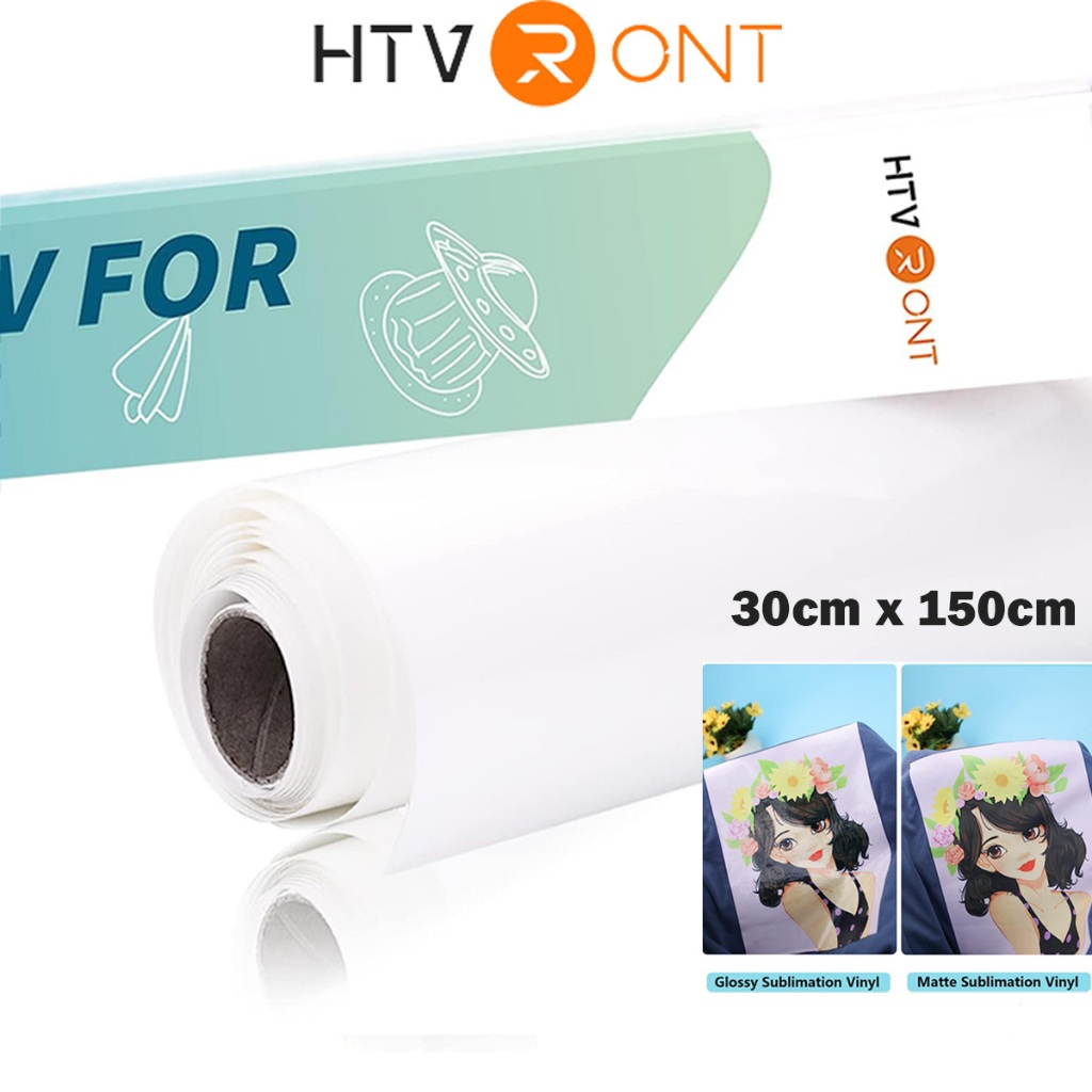 HTVRONT Clear Sublimation HTV Vinyl for Dark Fabric/Light Fabric 12" x ...