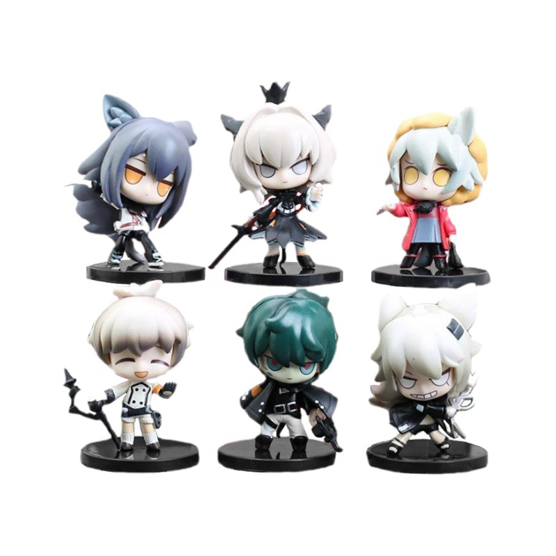 1set/6pcs Arknights figure cute Amiya standing posture mini pvc model ...