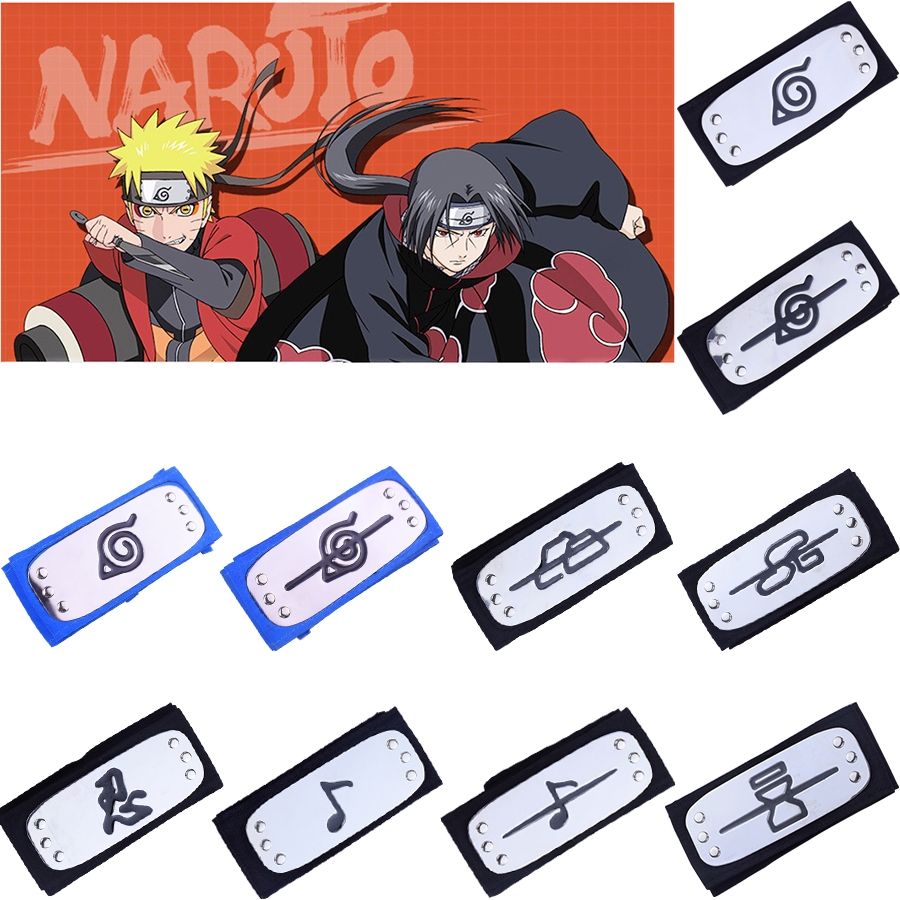 Naruto Forehead Protector Kakashi Headband Cover Japanese Anime Ninja ...