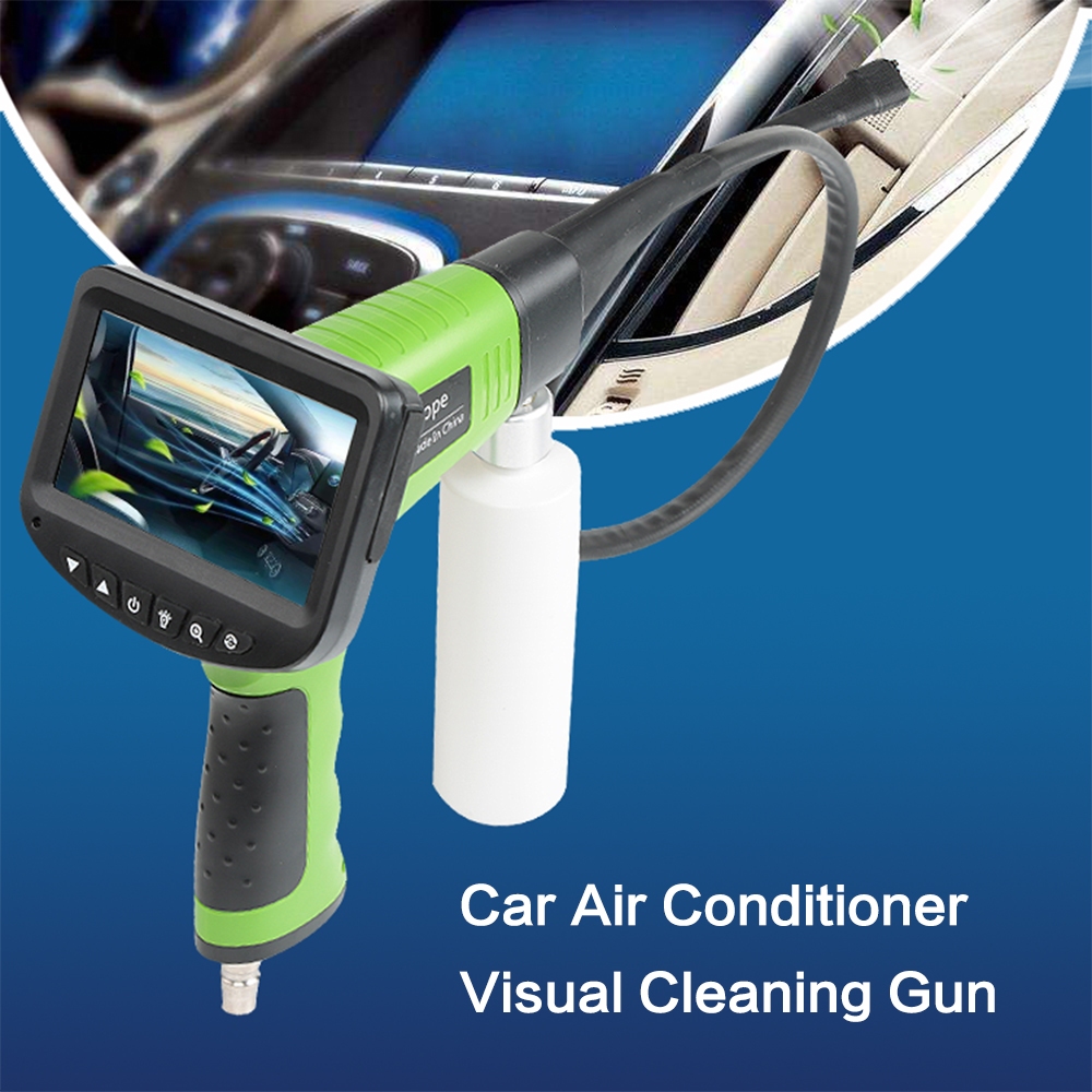 Car Air Conditioner Cleaning Gun, Pipeline Inspection Camera with LCD ...