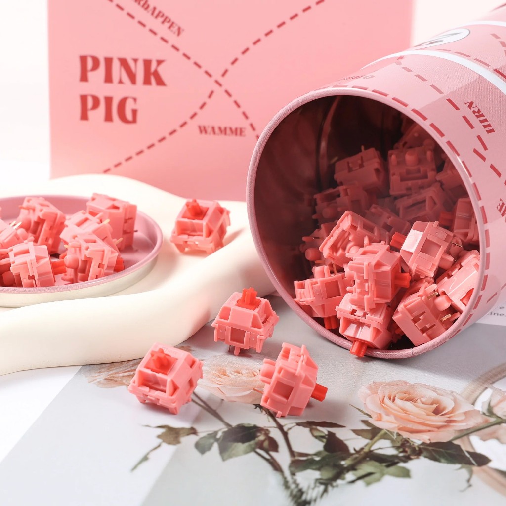 BCKeys×HMX Pink Pig Switch 70pcs Per Set | Shopee Philippines