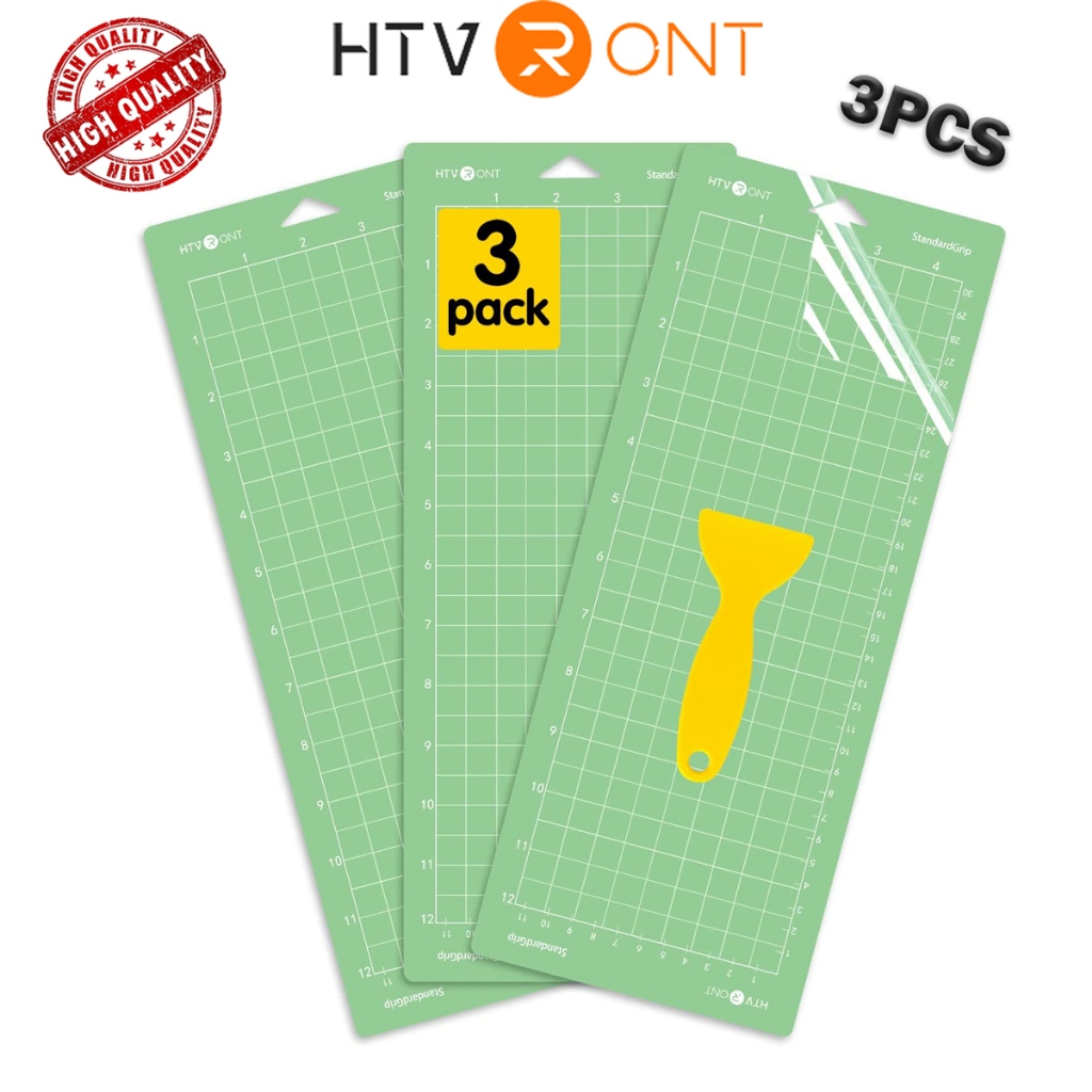 HTVRONT Standard Grip Cutting Mat 4.5"X12" Quilting Mats For Cardstock ...