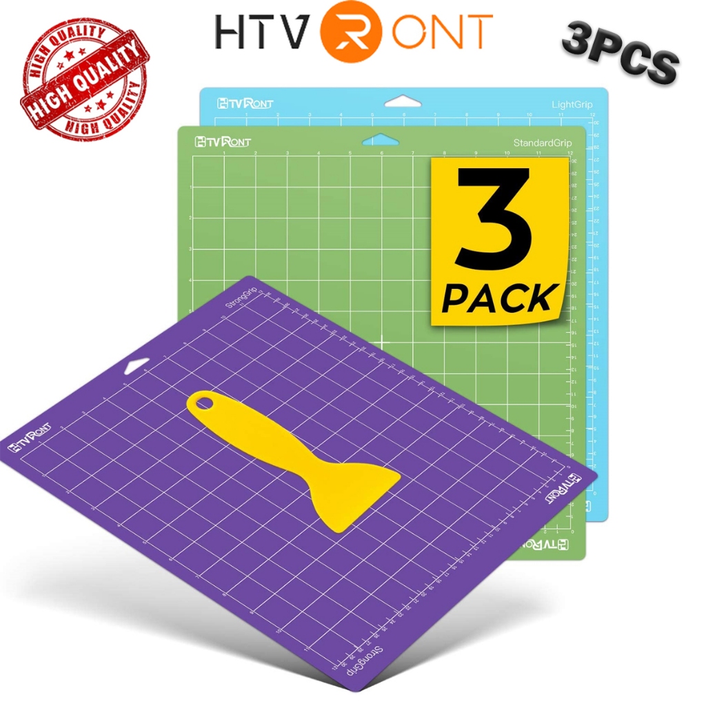 HTVRONT 3 Pcs Cutting Mat Mix Cut Light Strong Grip Standard 12"x 12 ...
