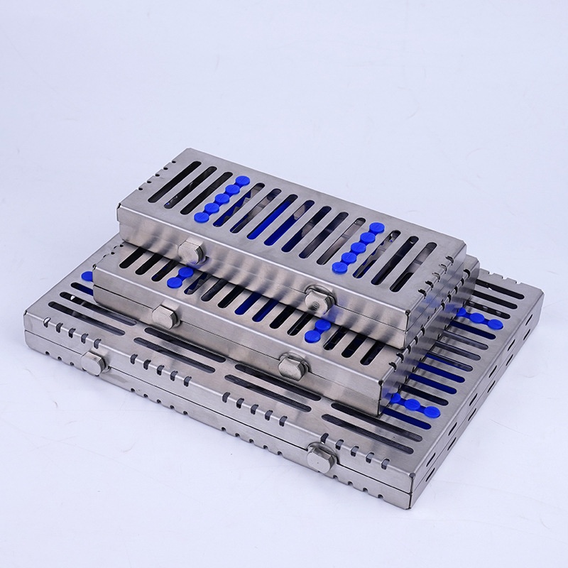 Dental Sterilization Rack Surgical Autoclavable Sterilization Box Stainless Dental Cassette File ...