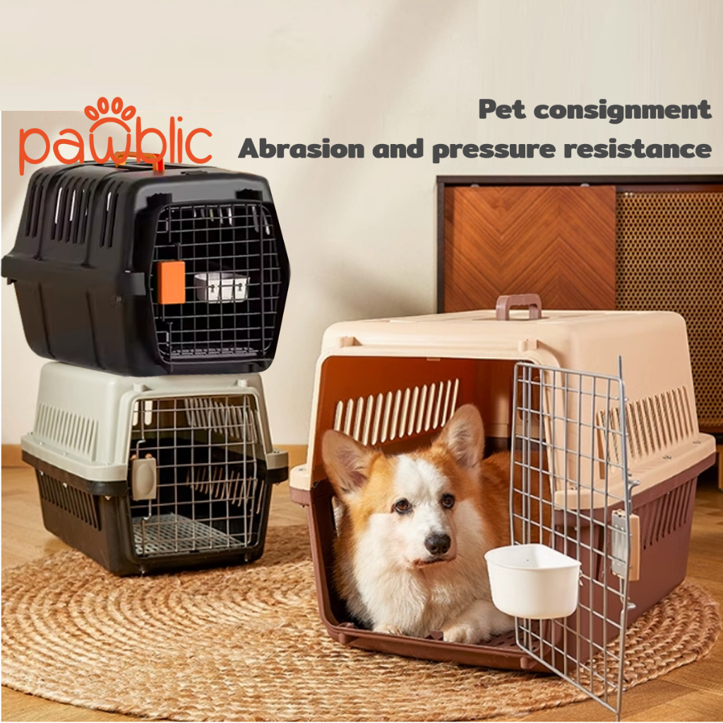 【Ready Stock】Pet Travel Box Travel Portable Pet Box Large Pet Trolley ...